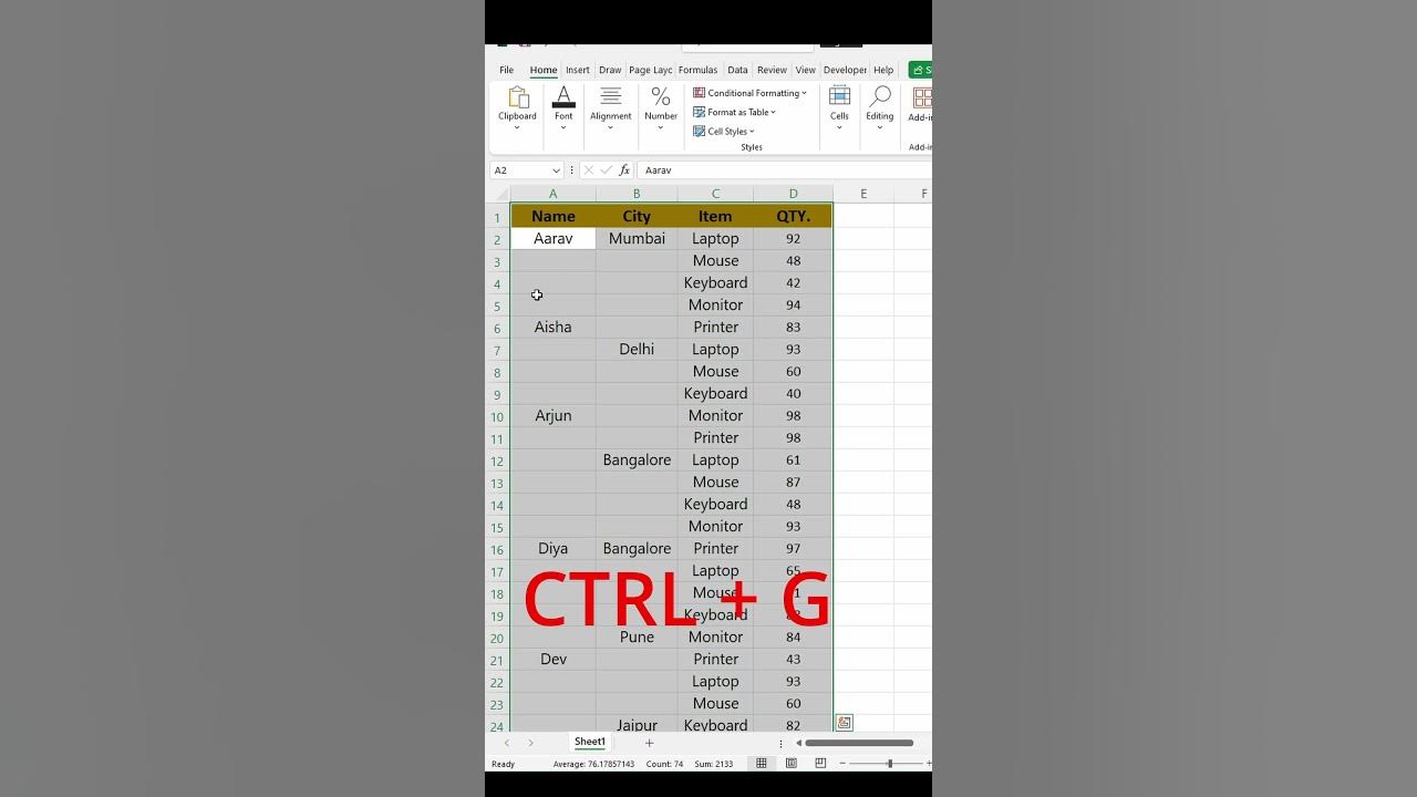 Blanks Fill In Excel #excelformula #exceltips #exceltutorial #exceltricks #excelacademy #excel ...