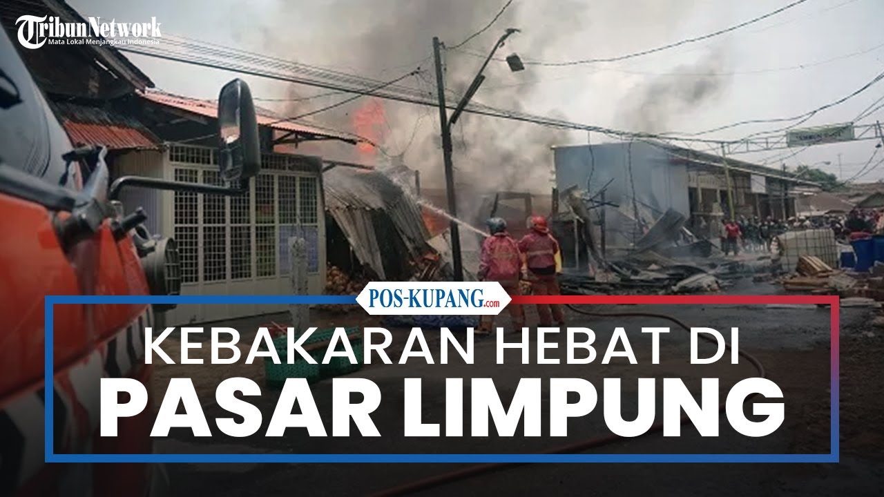 Kebakaran Hebat di Pasar Limpung Batang, Petugas Damkar dan Warga ...
