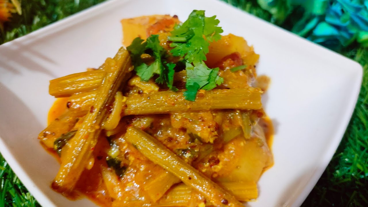 A Flavorful Combination of Sojan, Aloo & Sarson ki sabji.Hearty Sojan ...