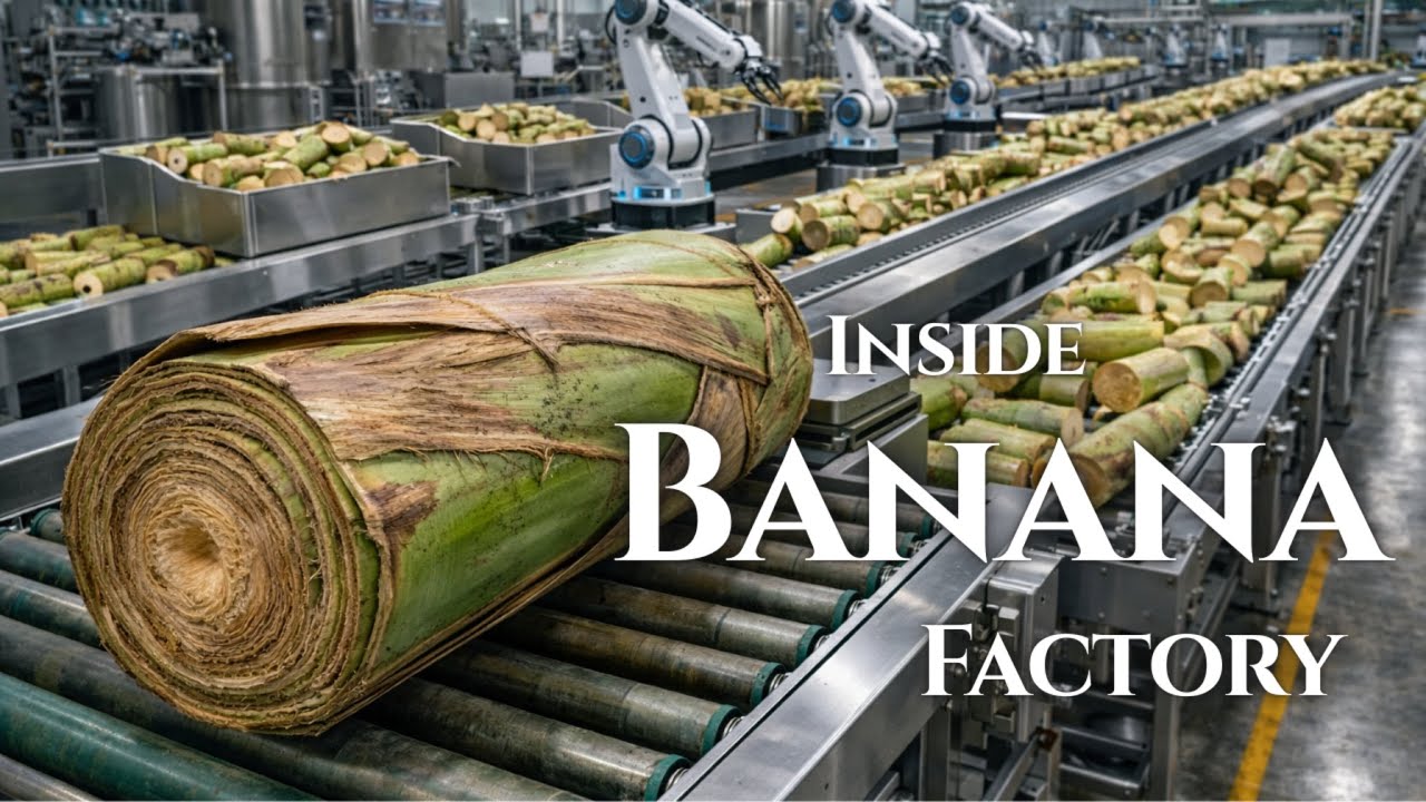 Inside the World’s Largest High-Tech Banana Stem Processing Plant (Full ...
