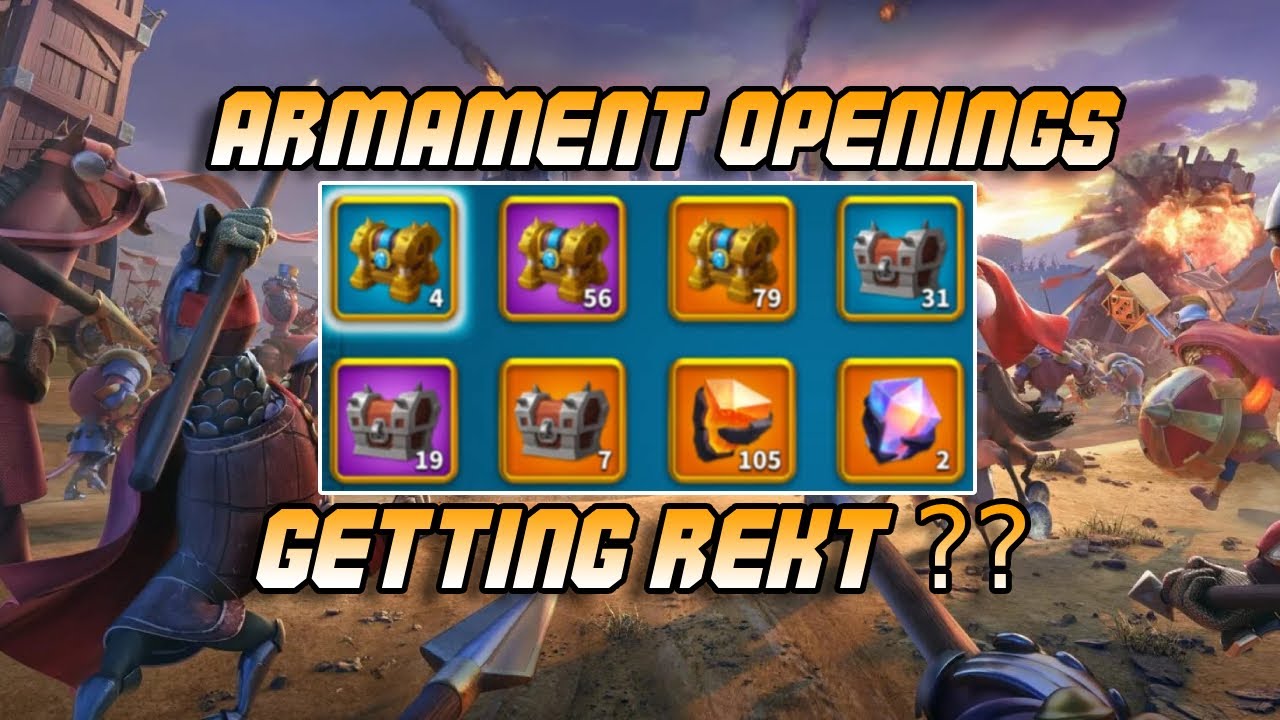 ROK: HOARDER OPENS HIS ARMAMENTS #rok #riseofkingdoms - YouTube