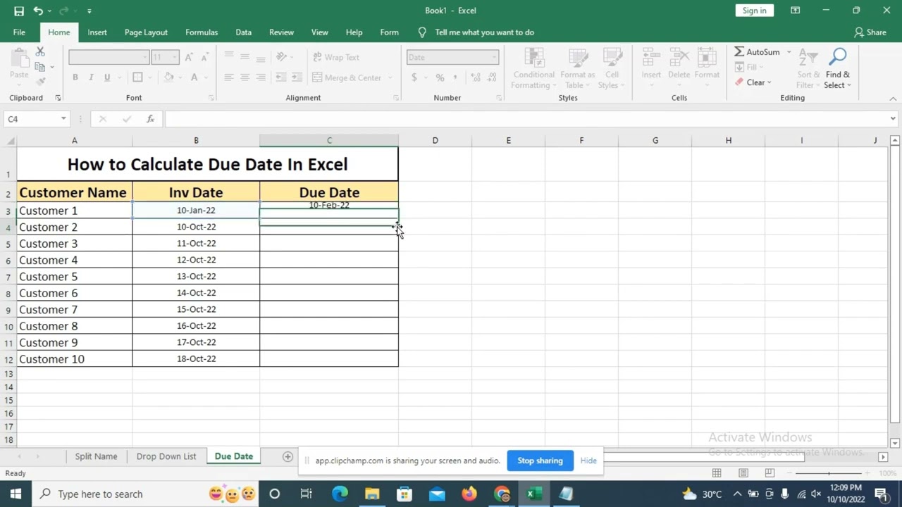 How To Calculate Due Date In Excel YouTube How To Calculate Due Date In Excel YouTube
