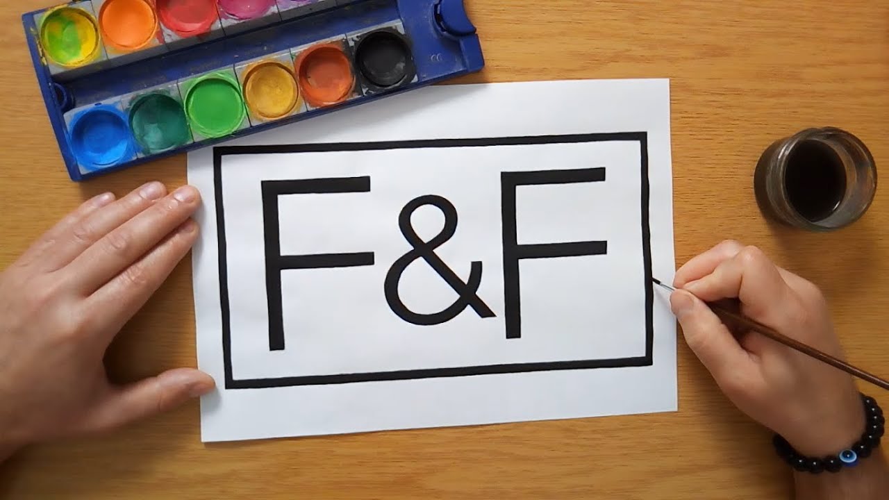 How to draw an F&F logo - YouTube
