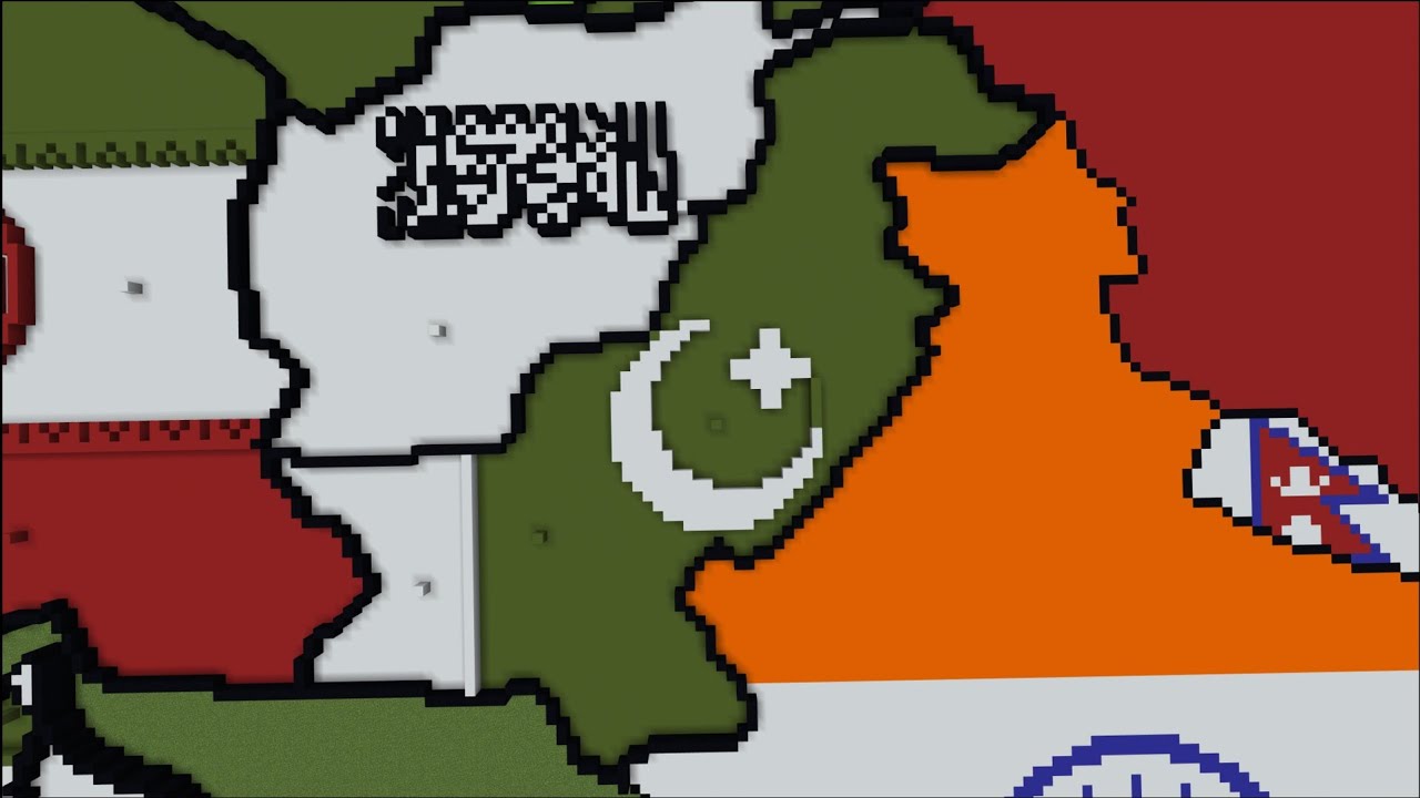 How To Build A Small Scale World Map pt.43 Pakistan - YouTube