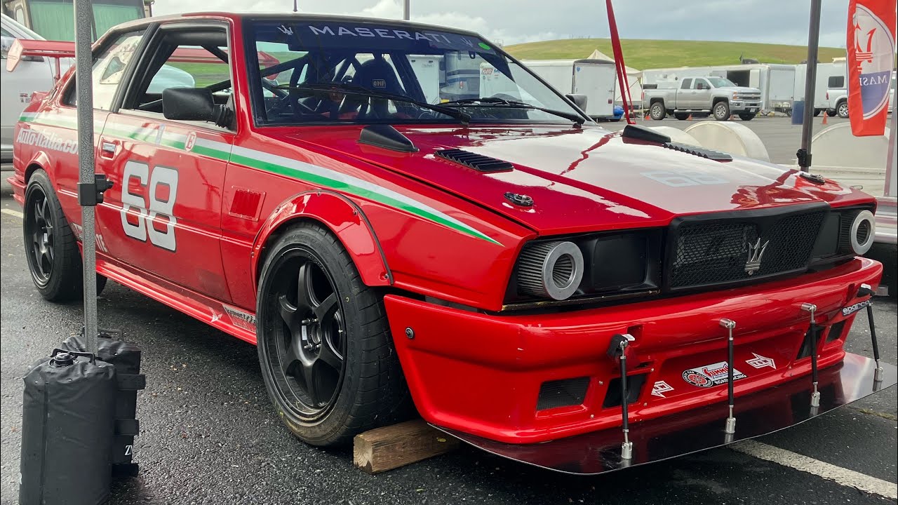 Maserati Biturbo Race Car POV Drive Thunder Hill SCCA - YouTube