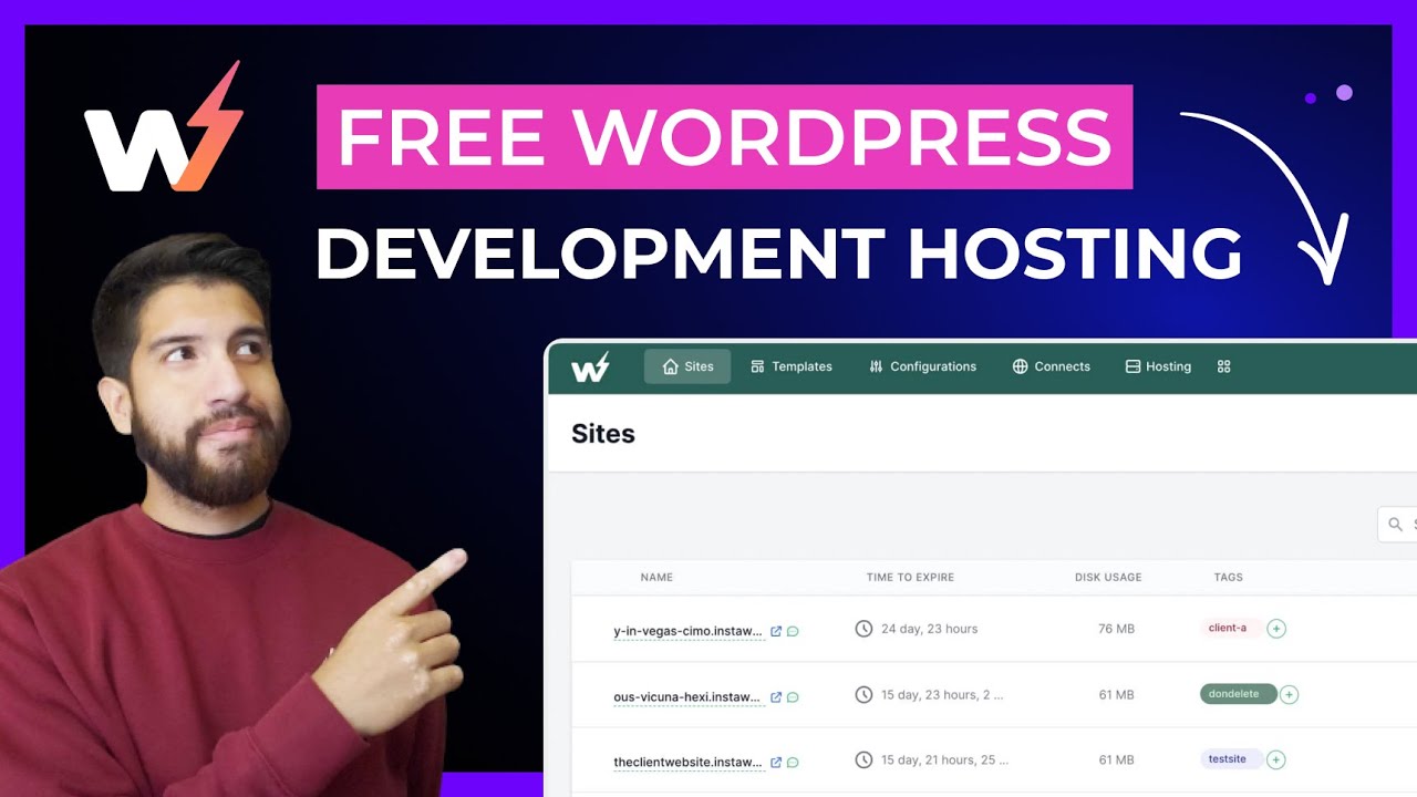 Free Wordpress Hosting For Development W/ InstaWP - YouTube