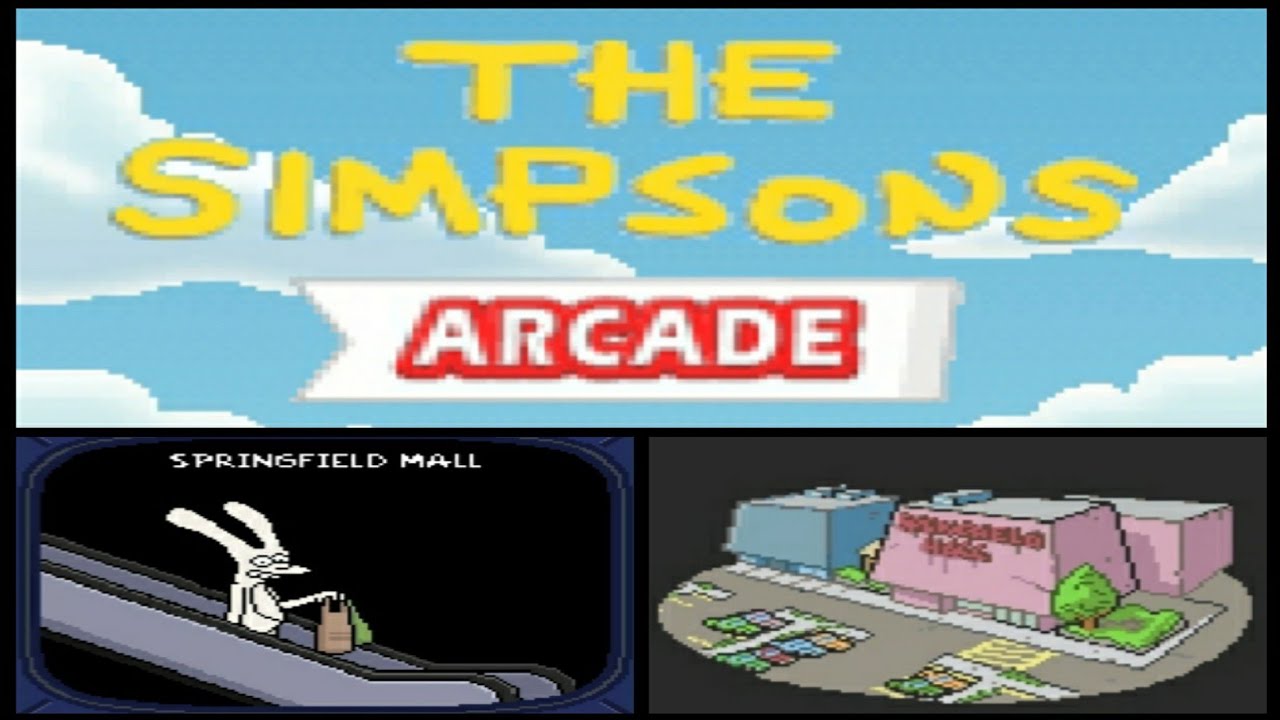 The Simpsons Arcade #02 - Springfield Mall (Java Game) - YouTube