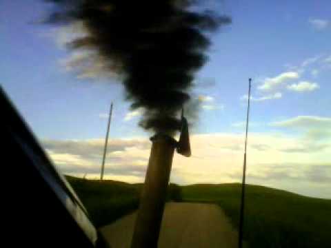 1996 dodge cummins hood stack test drive - YouTube