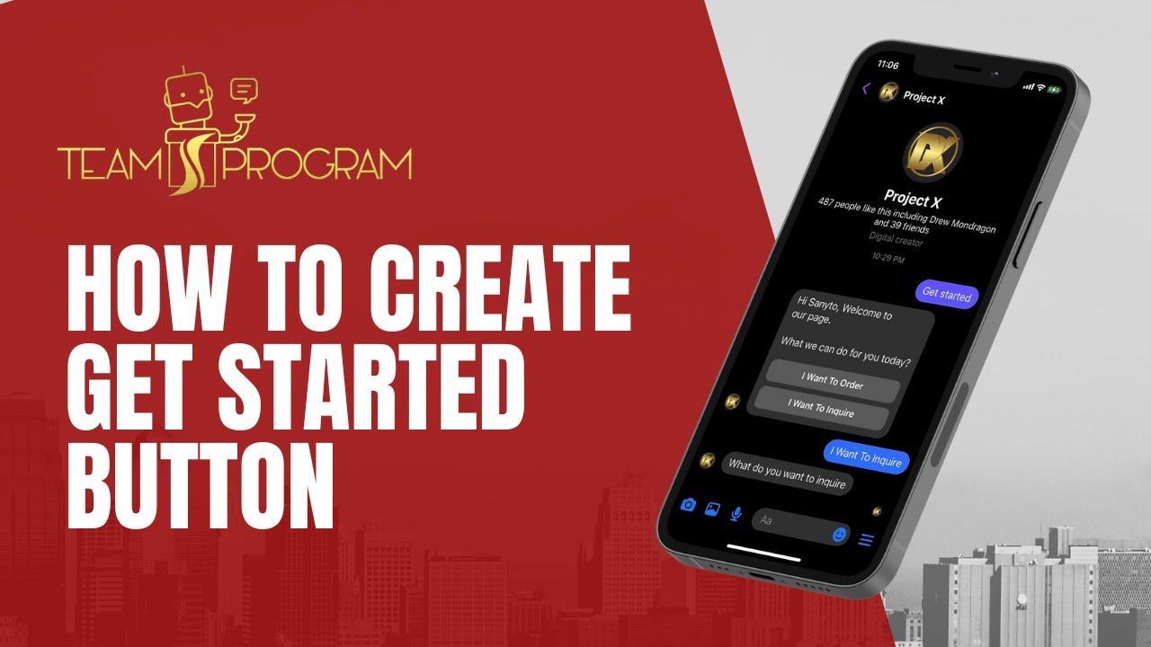 How To Create Messenger Get Started Button ( Team SS Program BOT ...