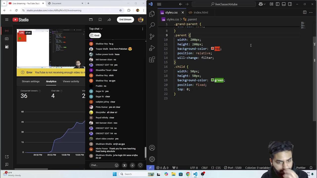 Live CSS Class: Mastering CSS Positions! | Abbyshek Sharma - YouTube