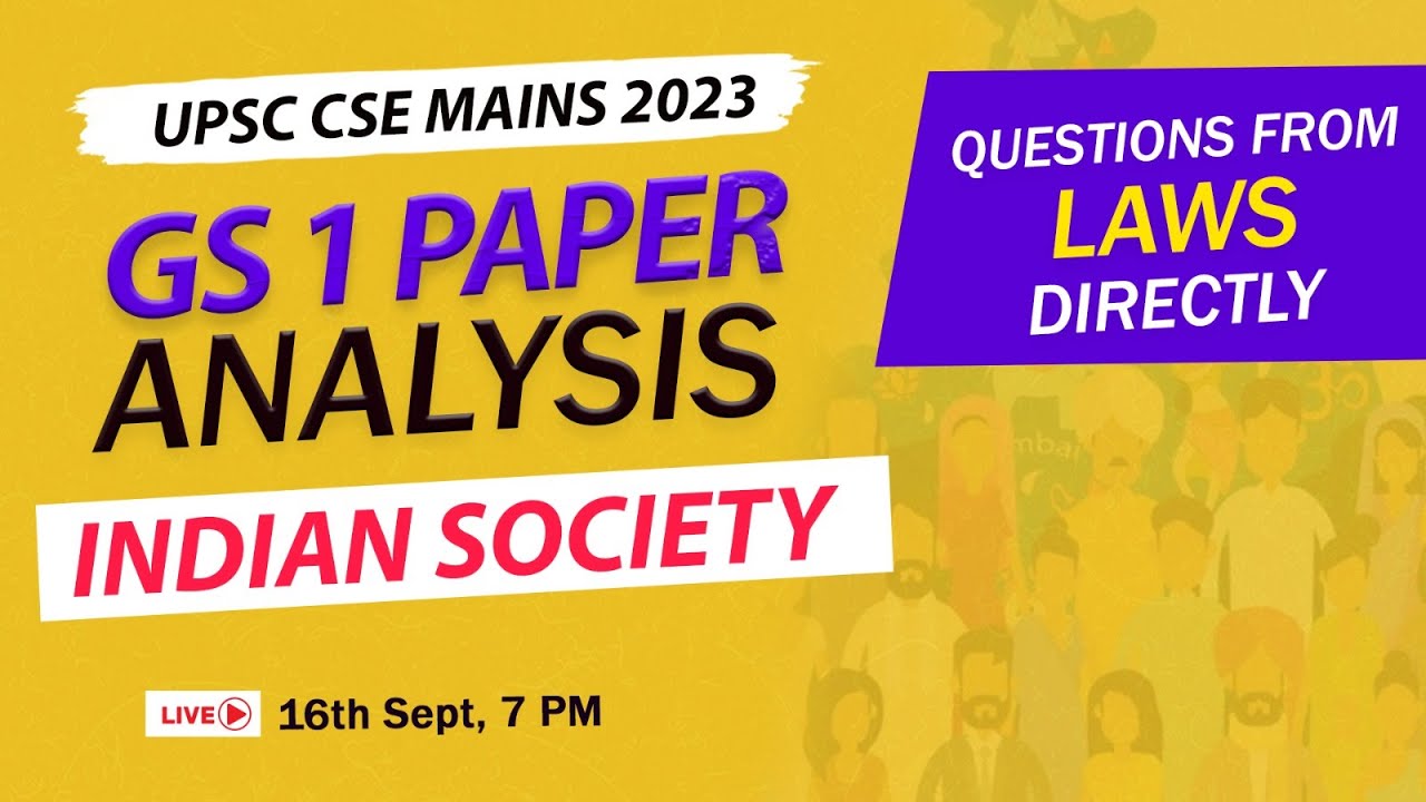 Live In-Depth Analysis: UPSC CSE Mains 2023 GS 1 Paper by Rishabh Sir ...