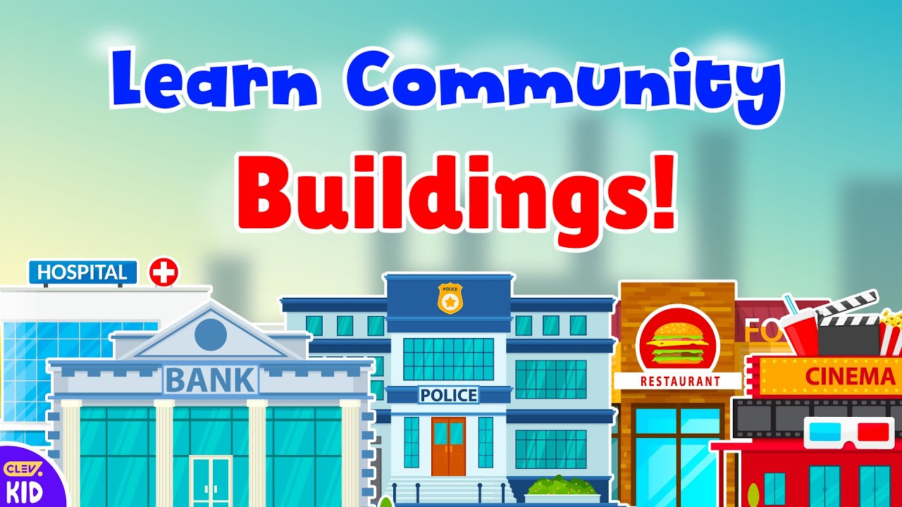 ClevKid | Learn 20 Buildings for Kids Fun Vocabulary Lesson for Kids ...