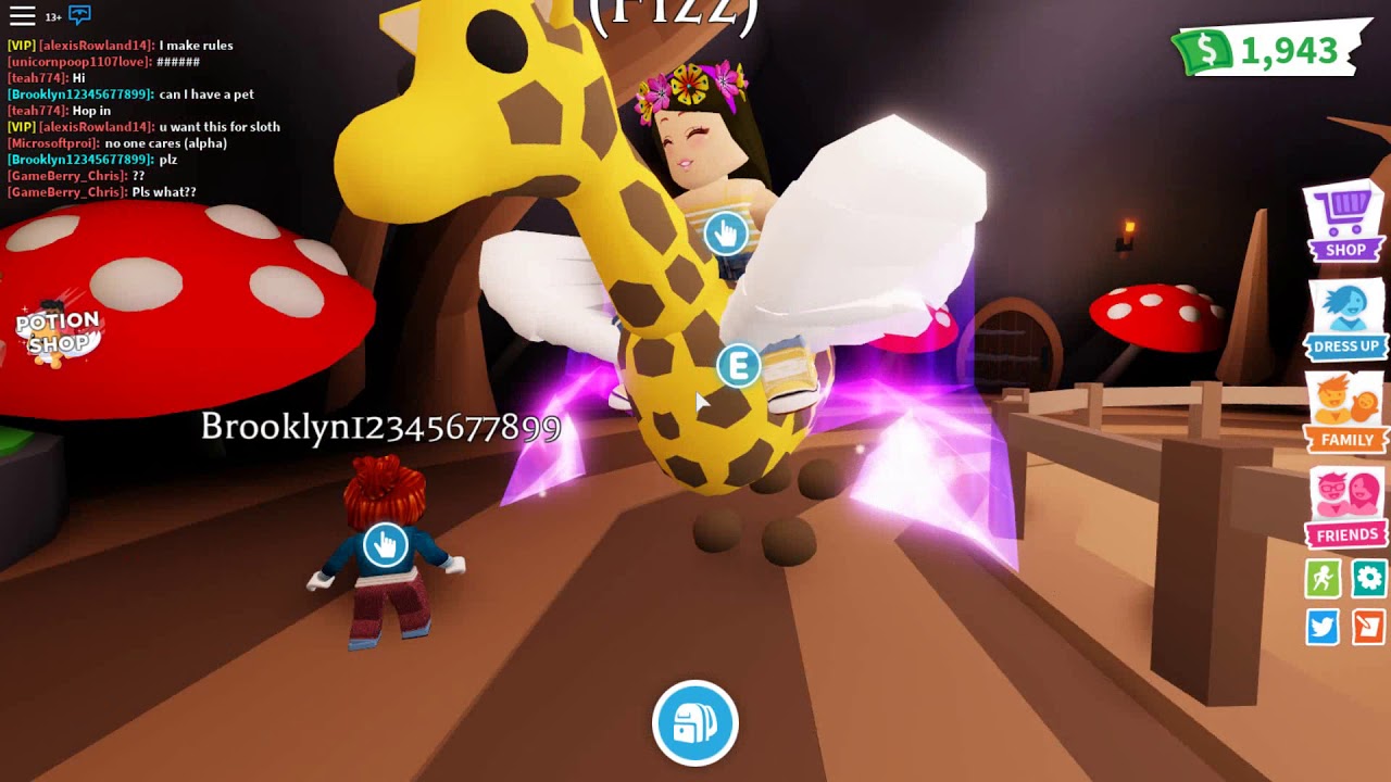 Adopt Me- NEW FLYING PET POTION UPDATE! - YouTube