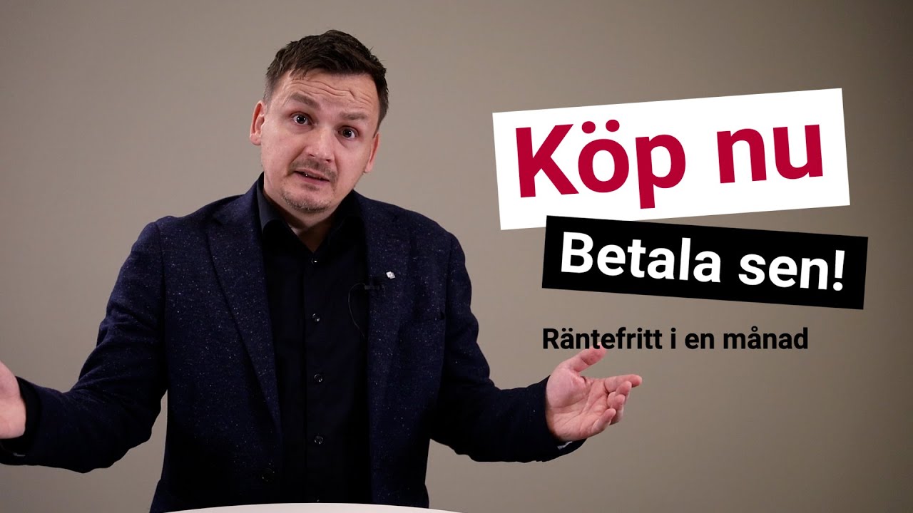 Köp nu betala sen – Shoppa smart med Kronofogden - YouTube