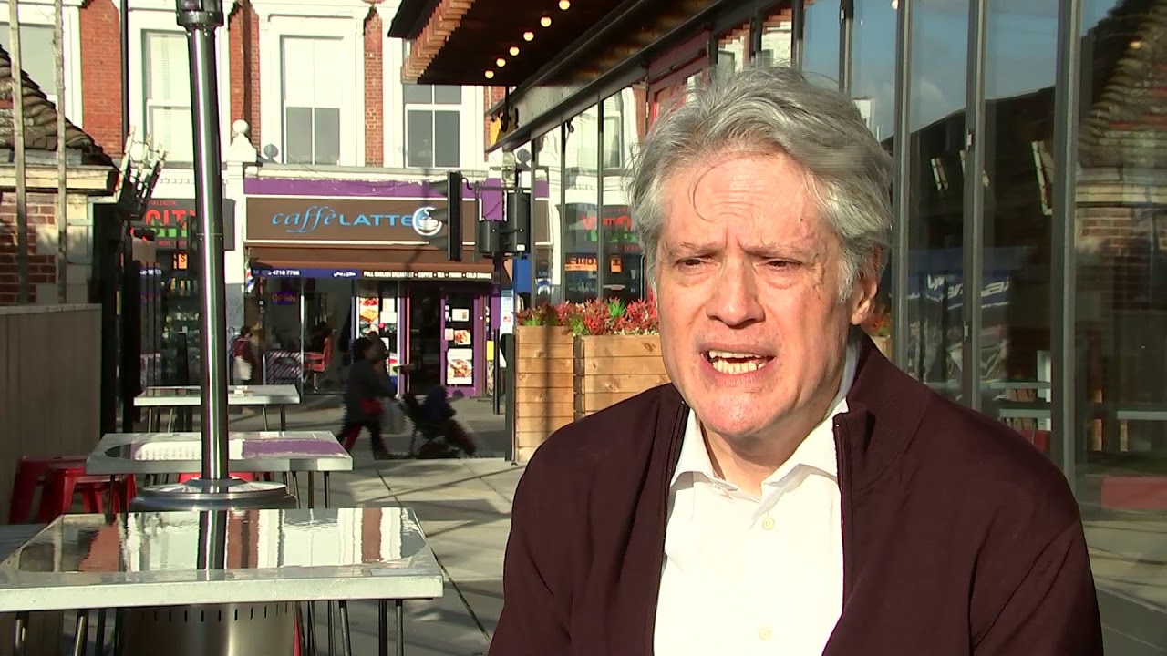 Council leader, Councillor Steve Curran appearing on ITV News London ...