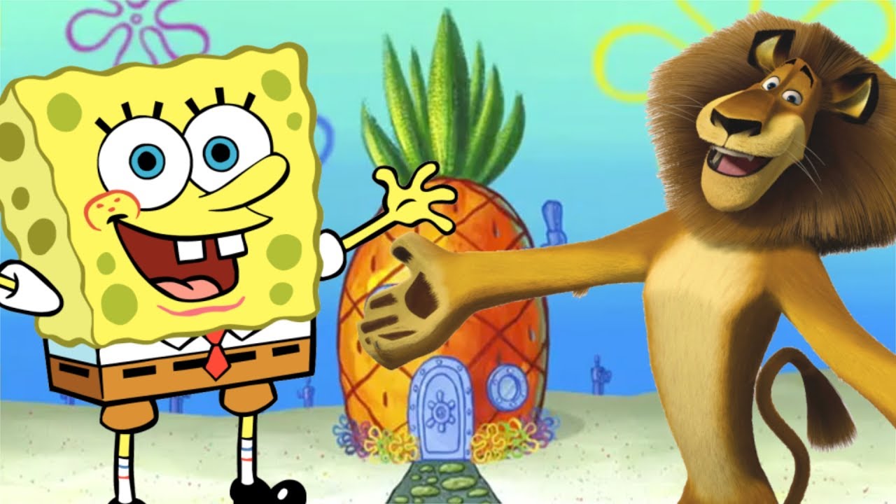 Madagascar and SpongeBob SquarePants Finger Family Songs SpongeBob ...