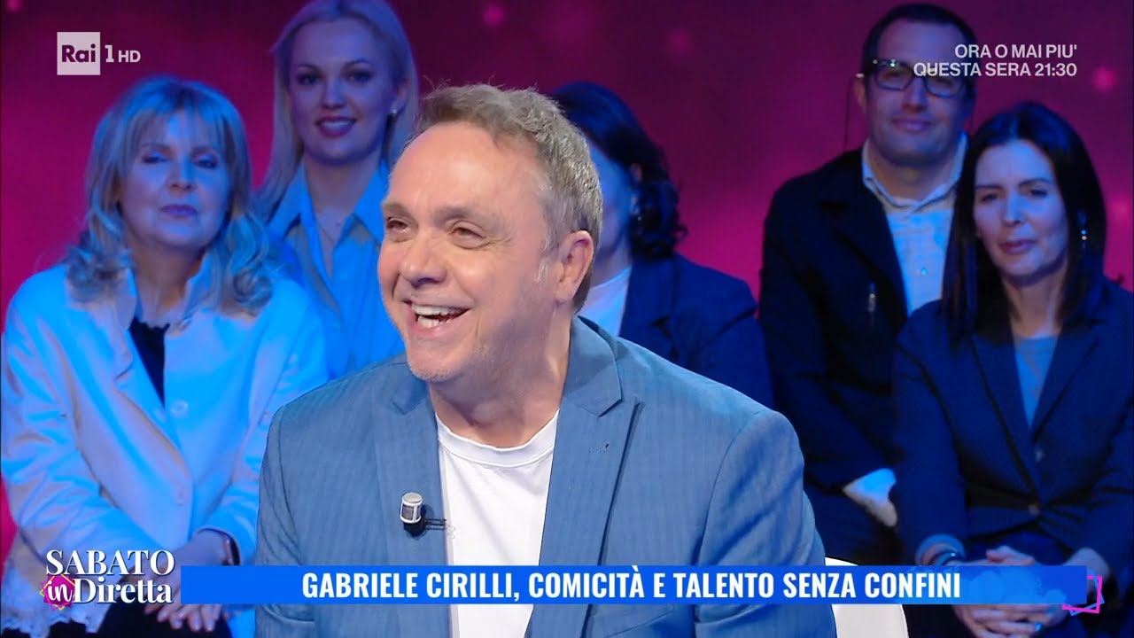 Gabriele Cirilli, comicità e talento senza confini - Sabato in diretta ...