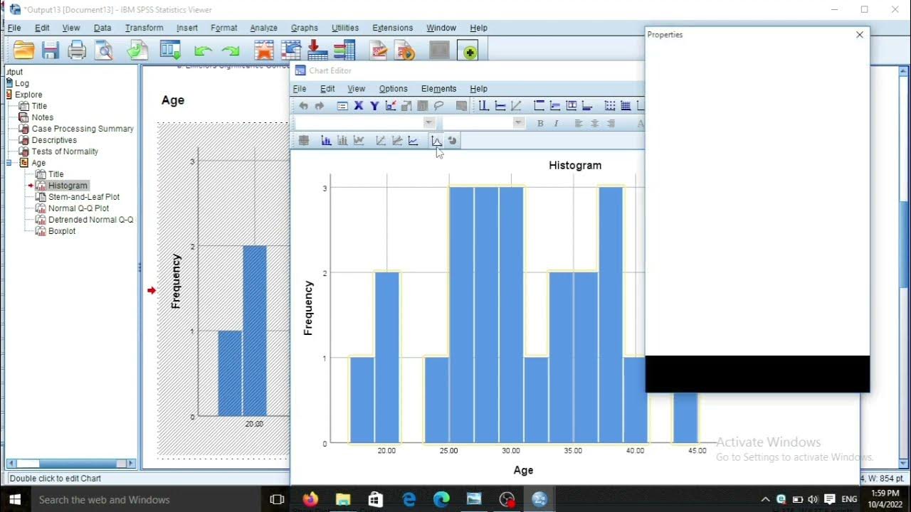 Normal distribution of data in SPSS - YouTube