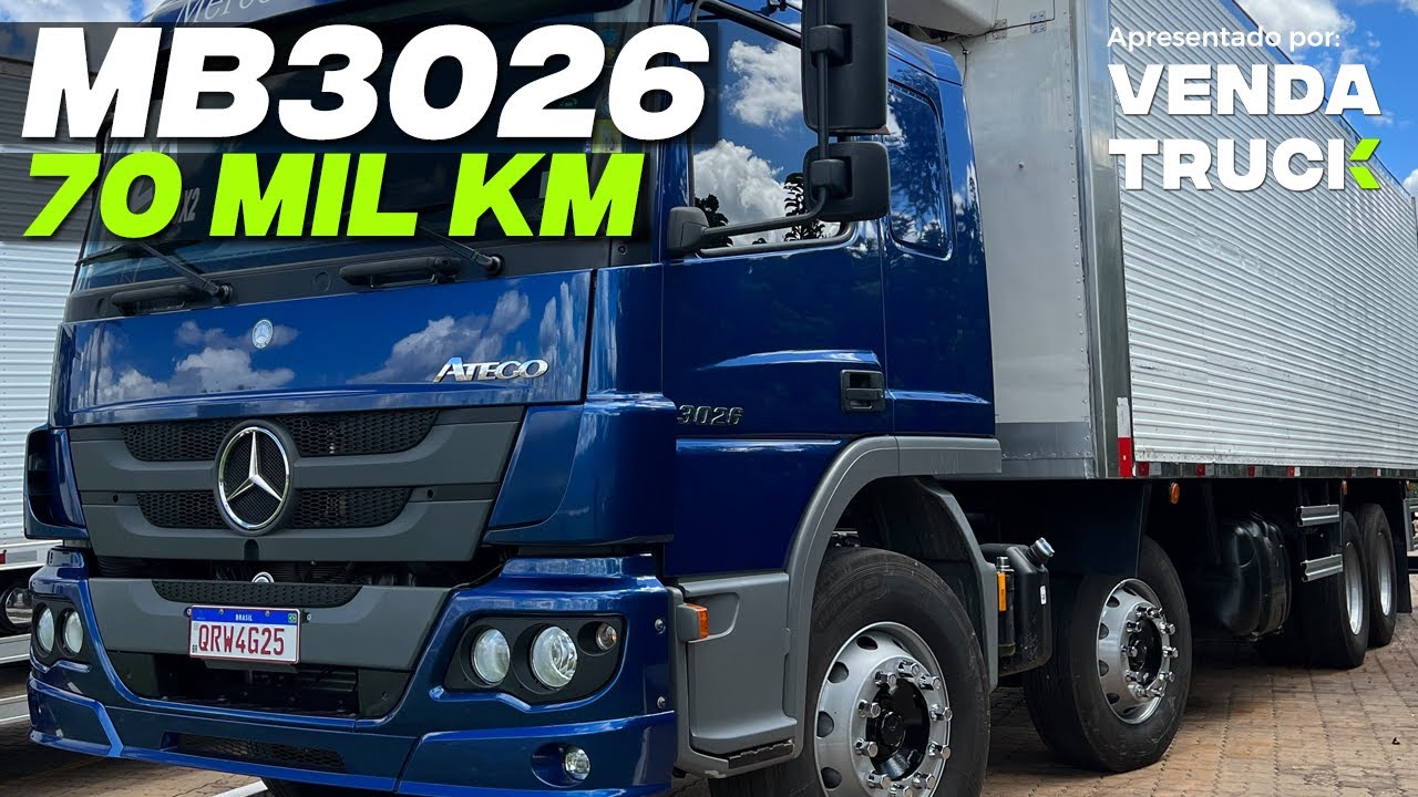 BITRUCK 8X2 MERCEDES 3026 2021 BAÚ CAMARA FRIA GANCHEIRA À VENDA ...