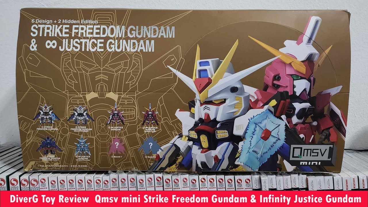 DiverG Toy Review Qmsv mini Strike Freedom Gundam & Infinity Justice ...