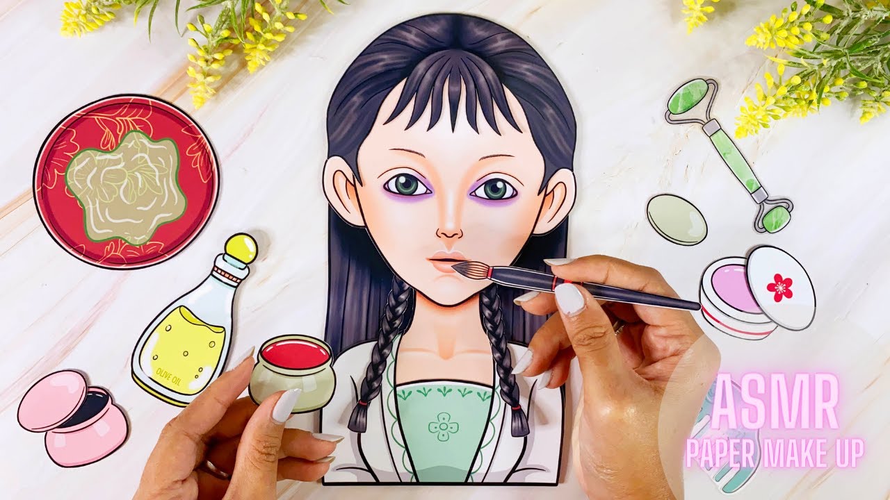 [ASMR paper 🎉] Relaxing Skincare Routine Inspired by Beautiful Chinese ...