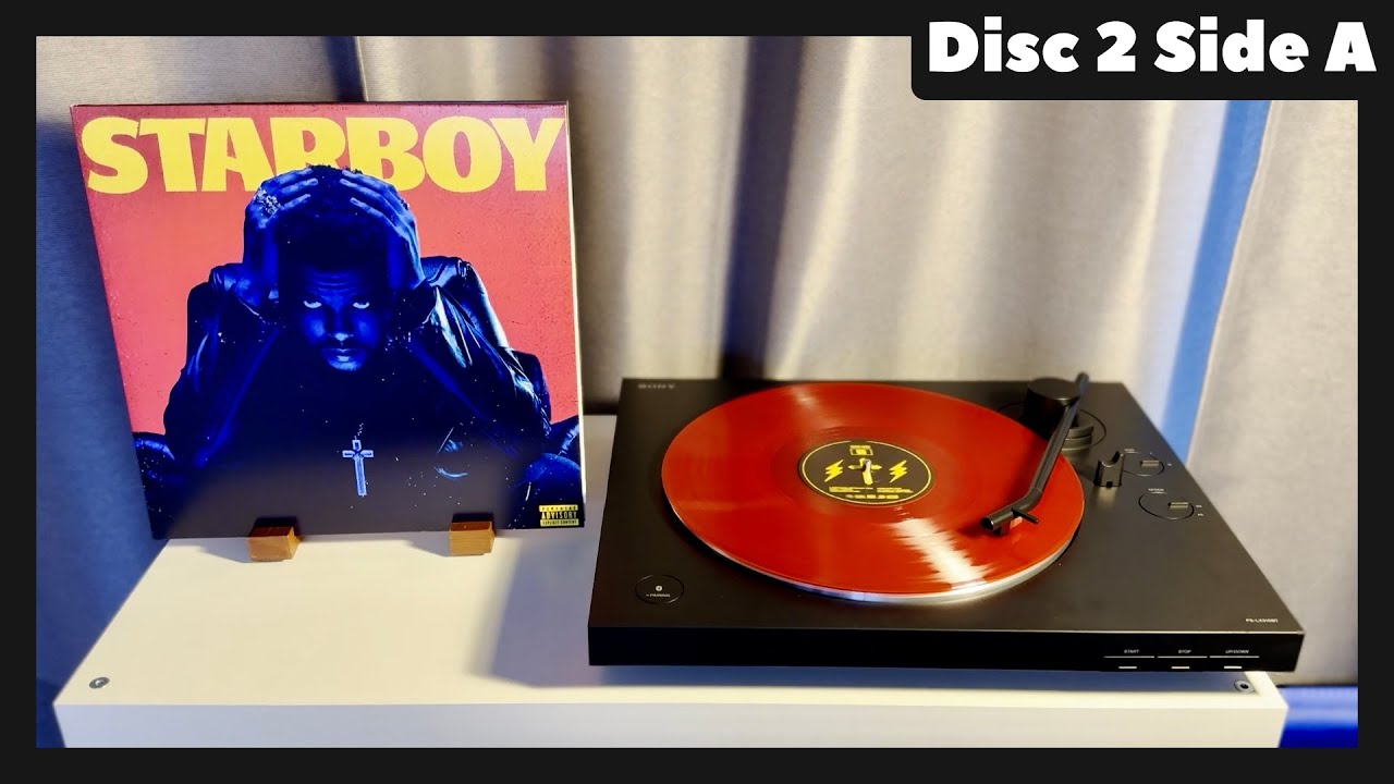 [Vinyl] The Weeknd - Starboy (Disc 2 Side A) (Translucent Red Colored ...