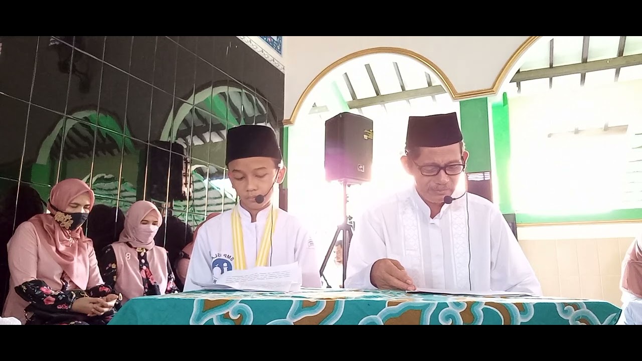 Do'a Tahfiz Qur'an acara wisuda Tahfiz Qur'an murid2 Kls 9 SMP Islam Al ...