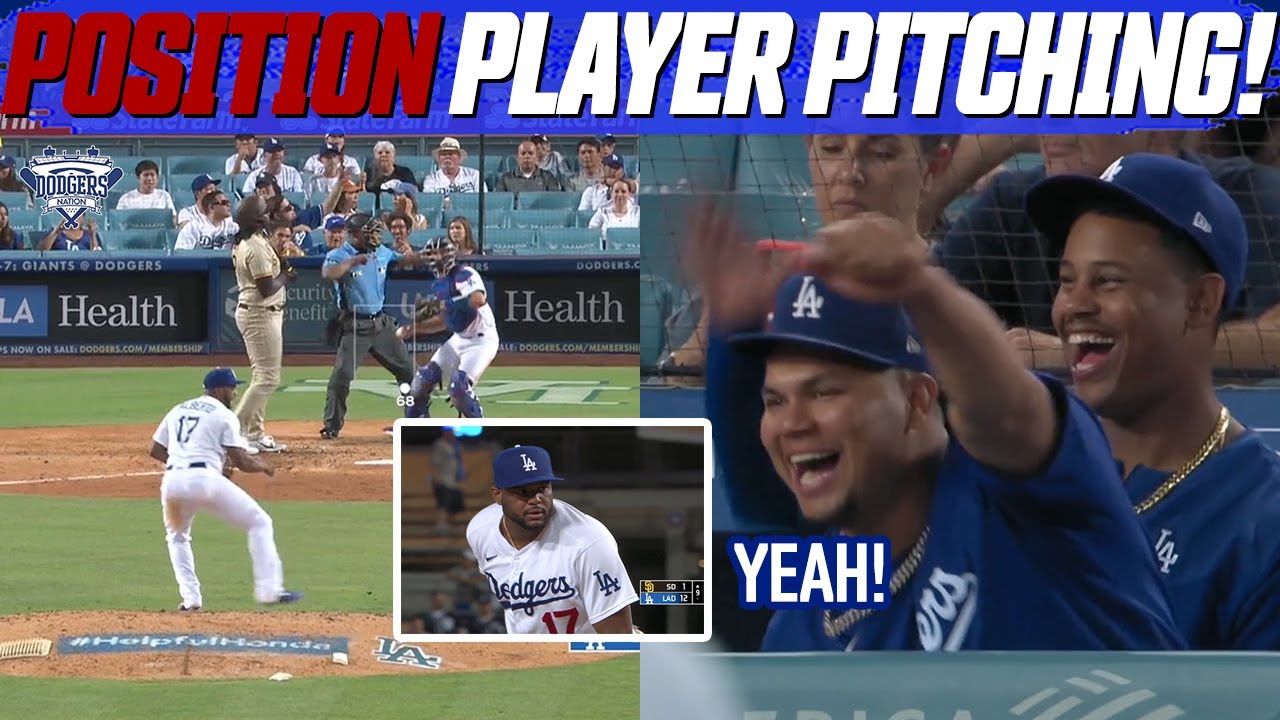 Hanser Alberto First Career Strikeout Breakdown, Dodgers Position Player Pitching Makes History ...