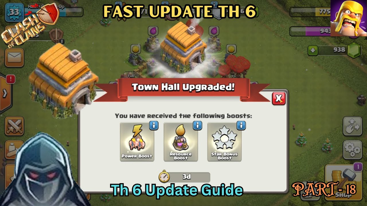 How to Update TH 6 || TH 6 Best Update || Clash Of Clans || Part 18 ...