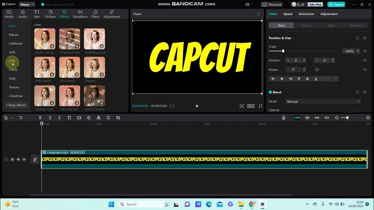 Easy CapCut PC Tutorial!! How You Can Create Lightning Text Effect in ...