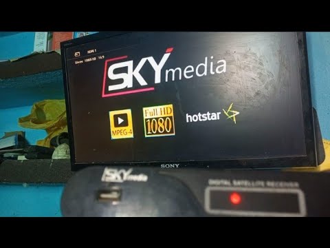 SKY media satbox per hello box software update - YouTube