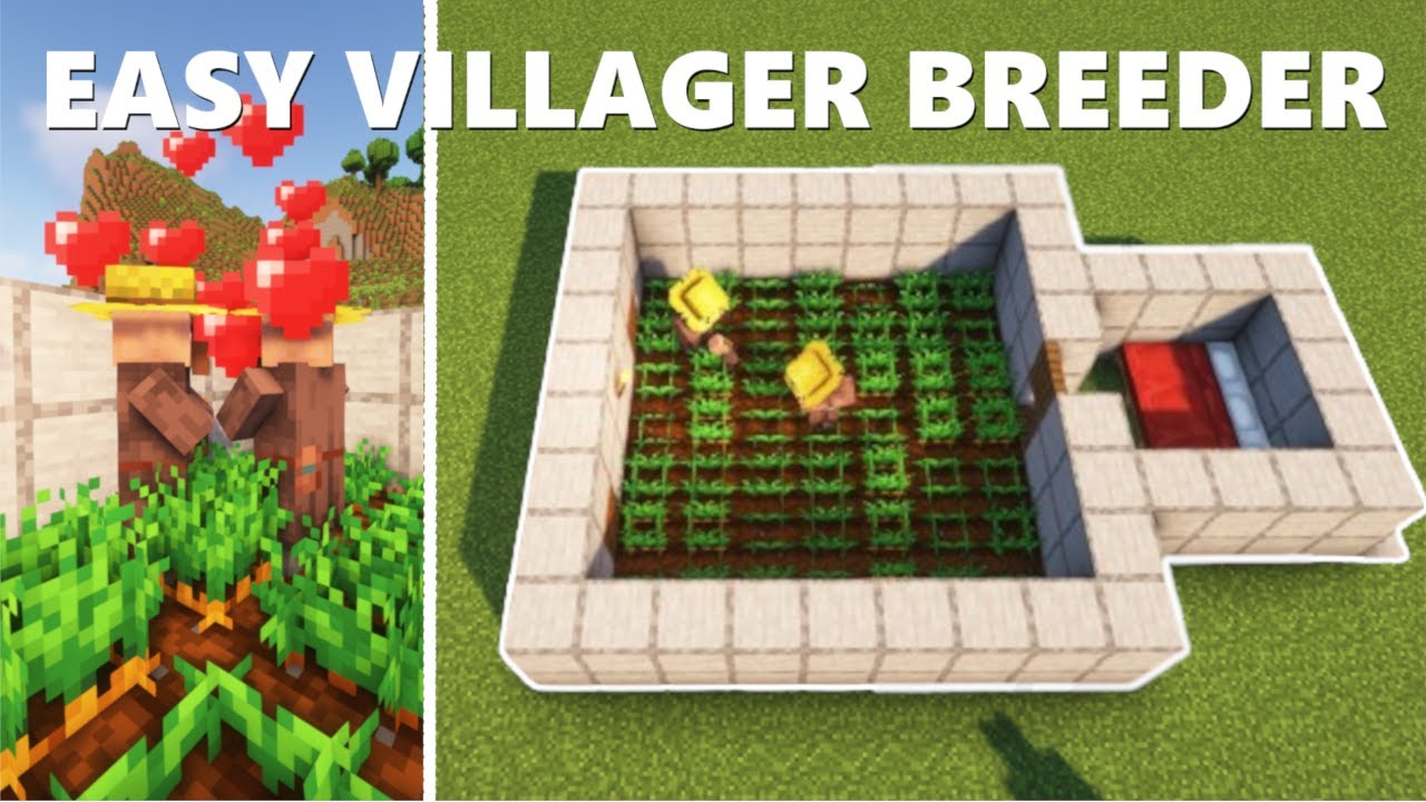 Minecraft Infinite Villager Breeder Tutorial Easiest And Best Youtube