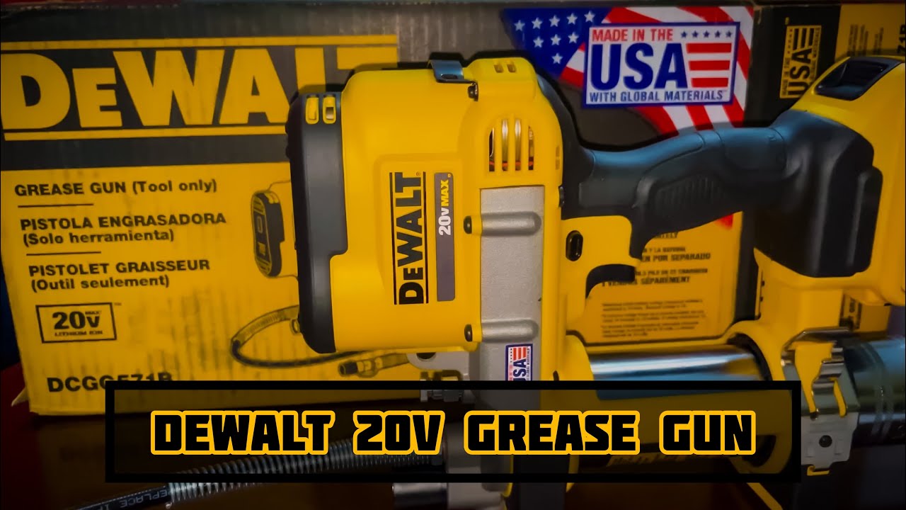 Unboxing DeWalt DCGG571B Grease Gun 20V (Tool Only) - YouTube