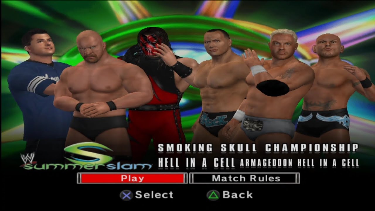 Shane McMahon, Stone Cold, Kane, The Rock, Ken Kennedy, Vito ...