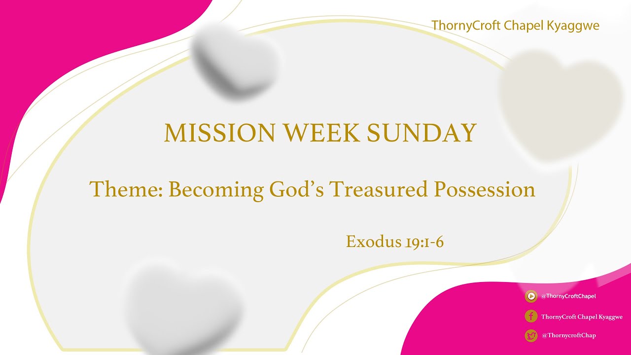 Sunday Worship Service | Becoming God's Treasured Possession | Dr ...