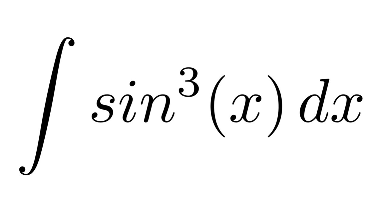How To Integrate Sin 3 x YouTube