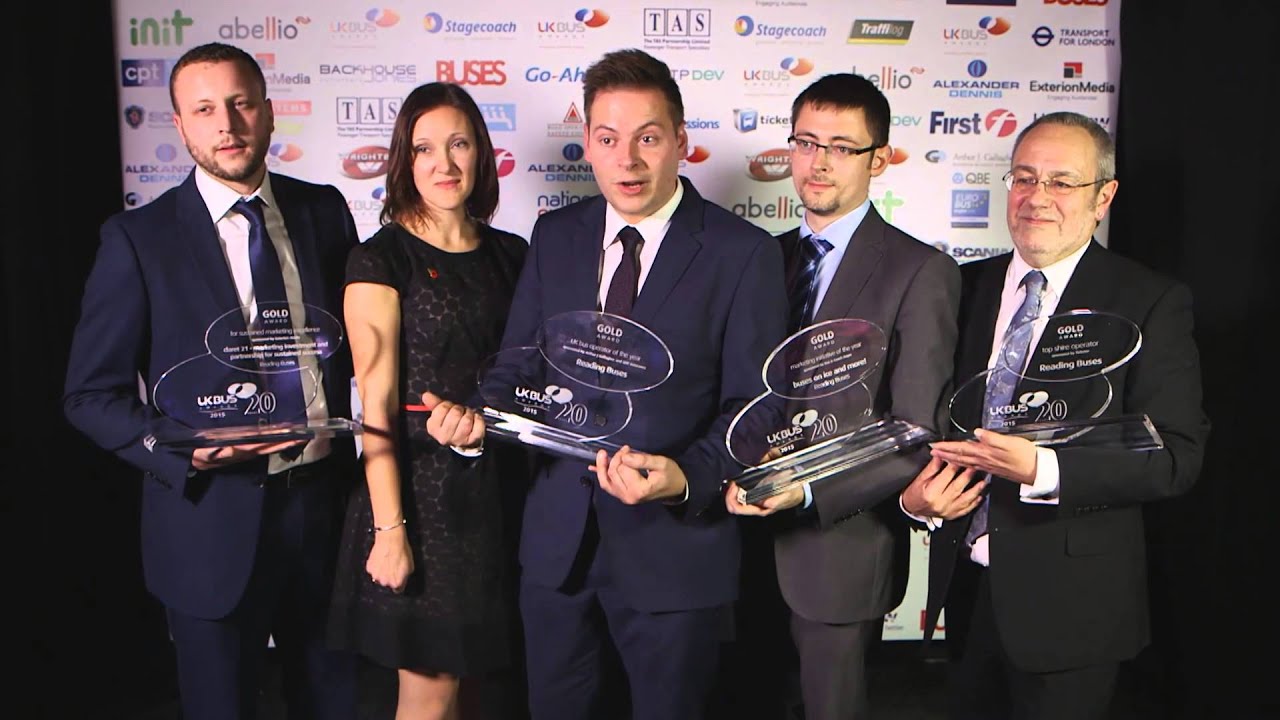 Reading Buses win four awards at the UK Bus Awards - YouTube