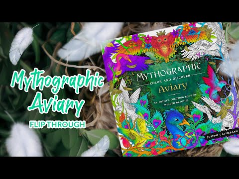 Mythographic Aviary Coloring Book Flip Through