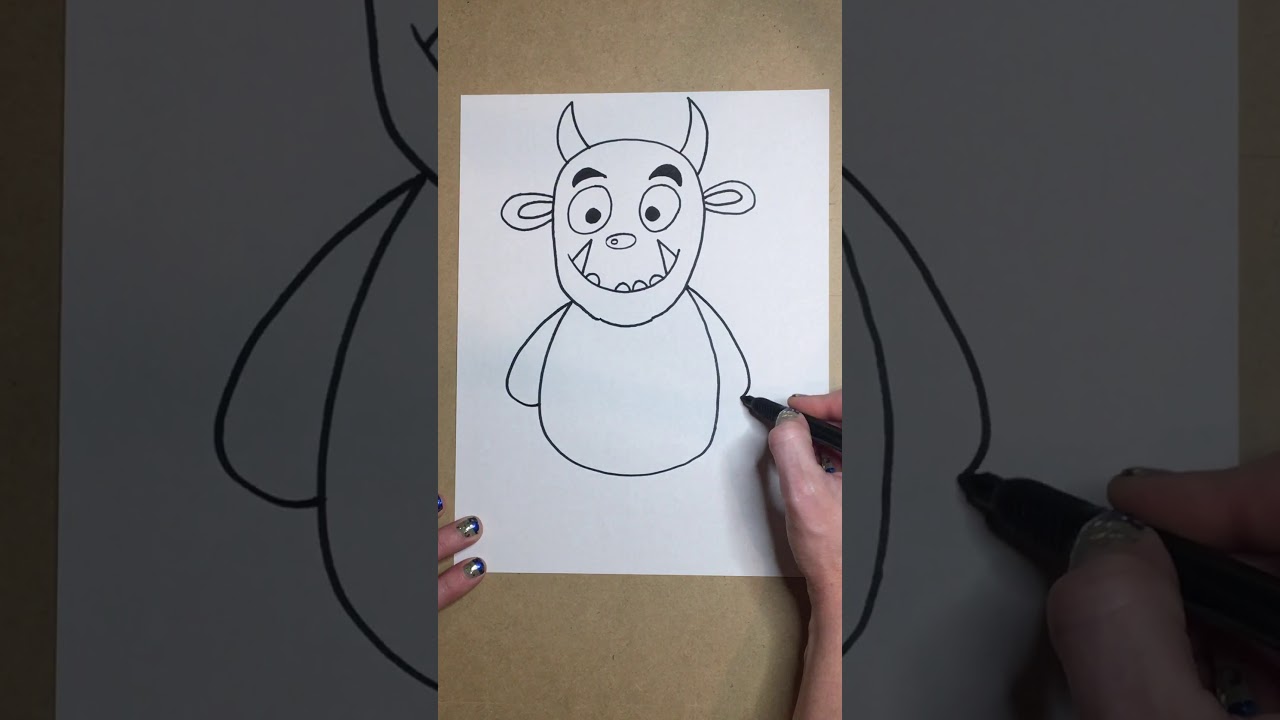 How to draw The Gruffalo - YouTube
