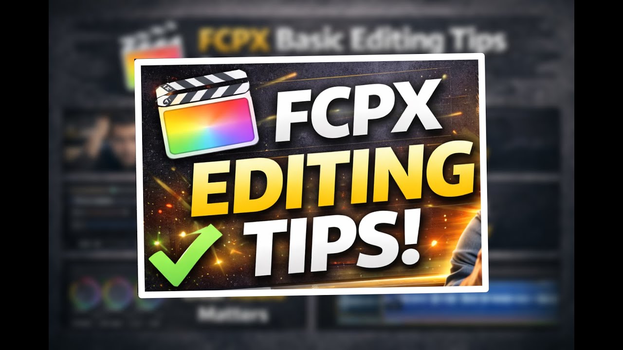 FCPX Video Editing Tips - YouTube