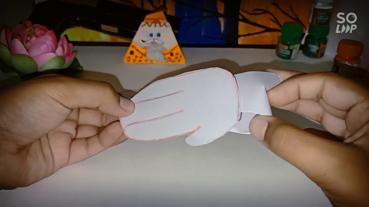 How to make a paper clapper origami very easy - YouTube