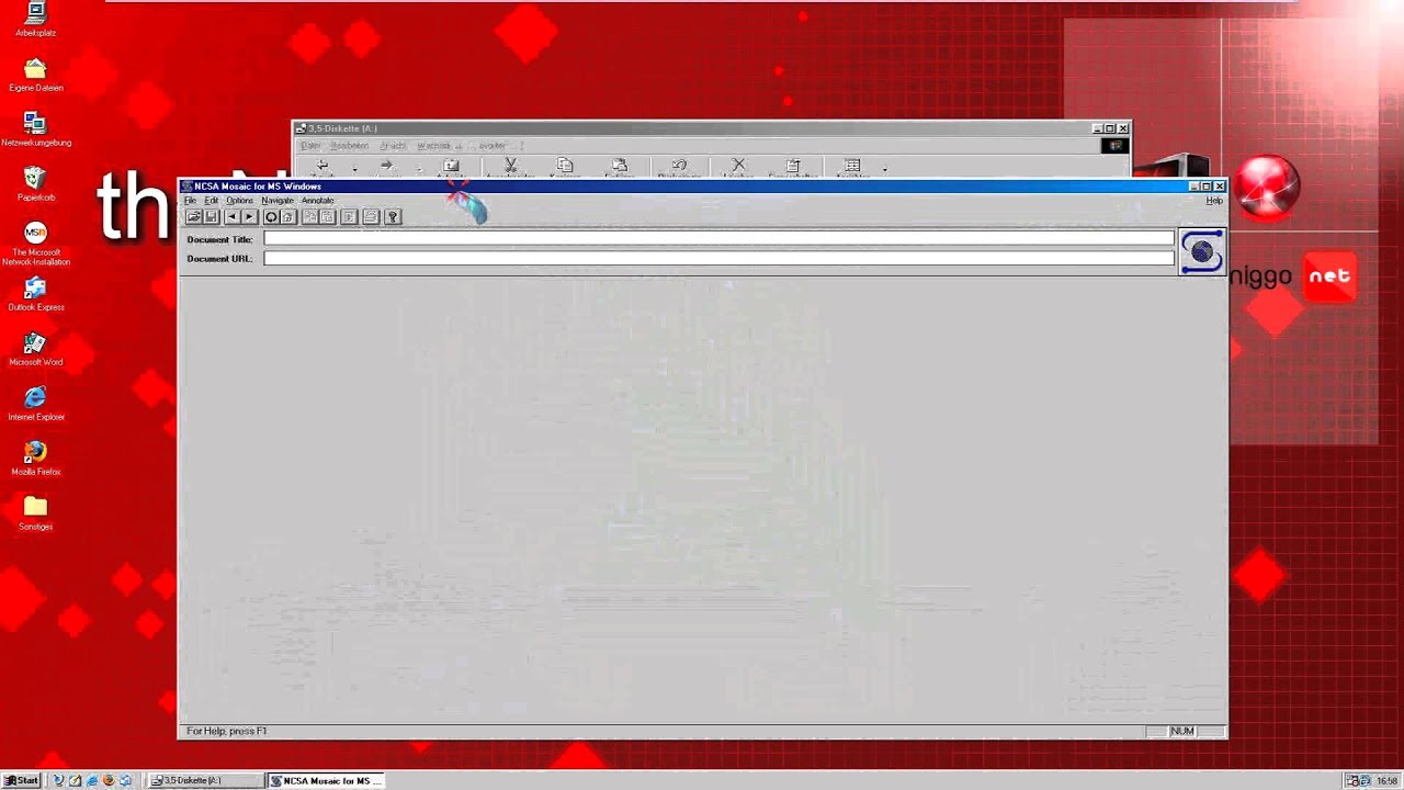 NCSA Mosaic 1.0 - einer der ersten Webbrowser - YouTube