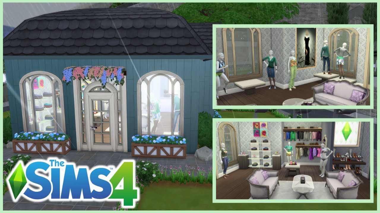 Little Creek Clothing Boutique! || Sims 4 Speed build - YouTube