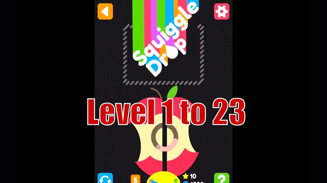 Squiggle Drop gameplay Level 1 to 23 walkthrough from Apple Arcade | Puzzle / Logic game - YouTube