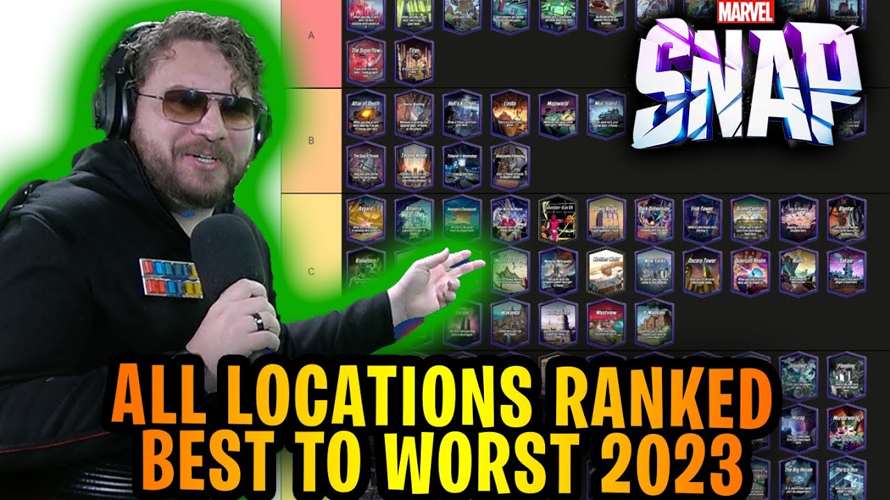 ALL MARVEL SNAP LOCATIONS RANKED BEST TO WORST 2023 - YouTube