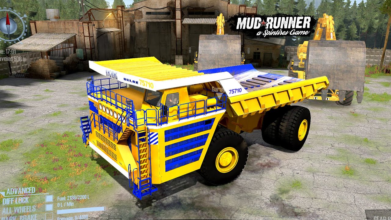 Spintires: MudRunner | EXCAVATOR Caterpillar 257M 8x8 Large Dump Truck ...