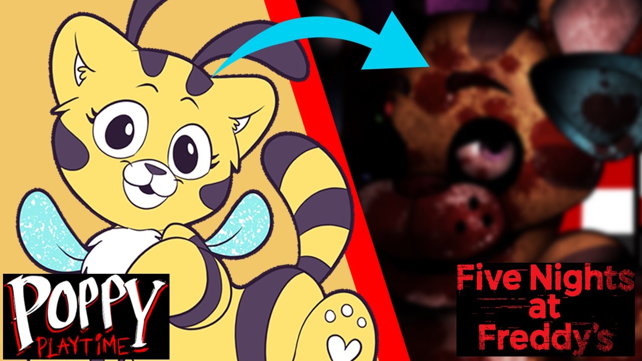 Drawing POPPY PLAYTIME Characters as FNAF ANIMATRONICS | Speedpaint ...