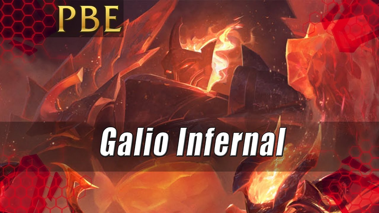 Nuevo SKin - Galio Infernal 1350RP Parche 9.17 - YouTube