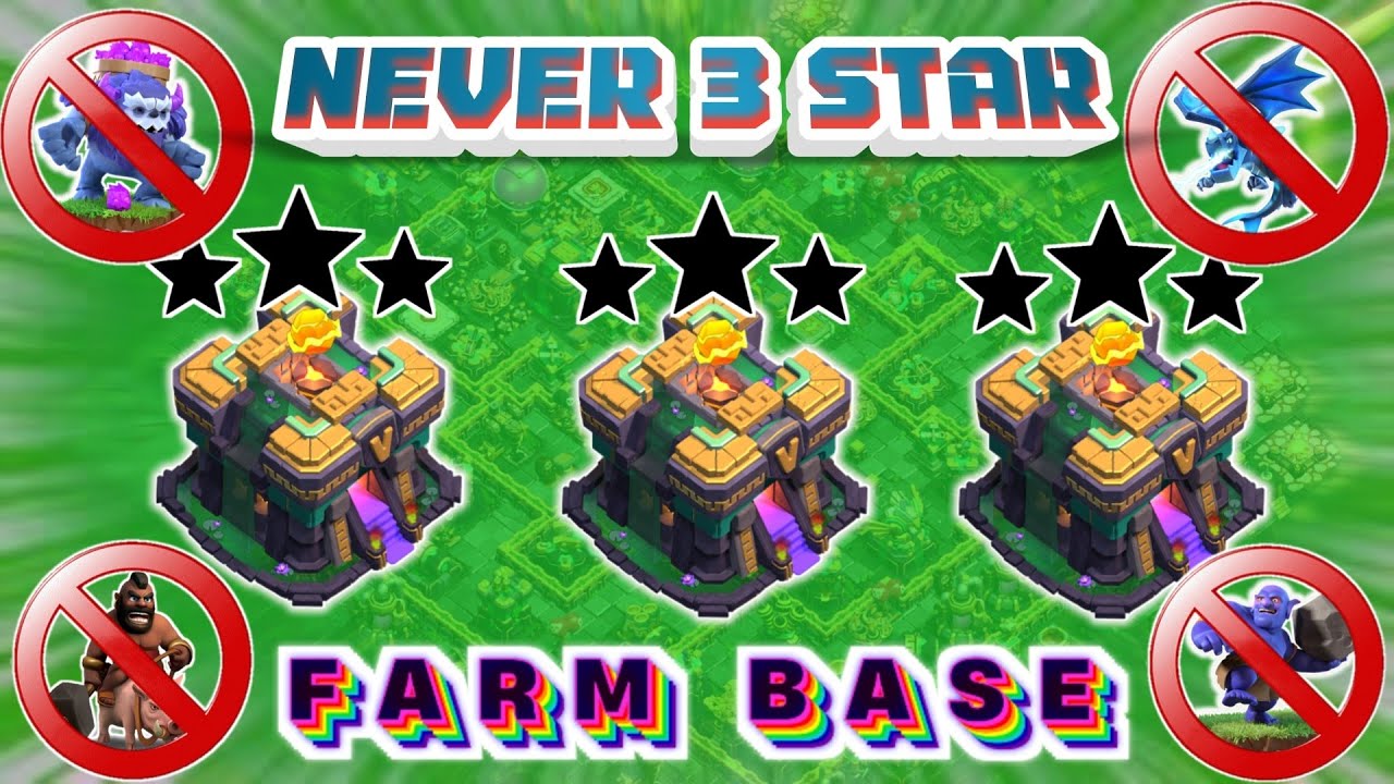 TOP10 UNBEATEN TH14 FARM BASE WITH REPLAY || TH 14 FARMING BASE WITH ...