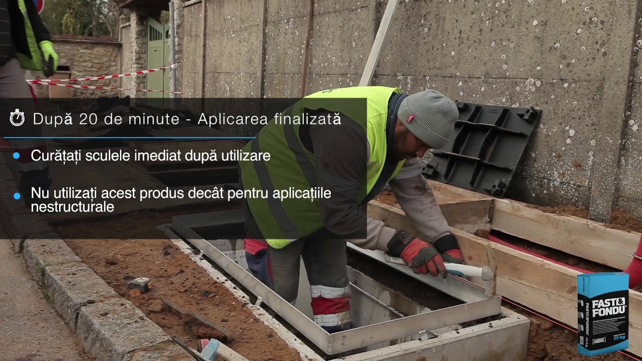 Ghid utilizare la camin pluvial || Ciment aluminos Fast Fondu - priza ...